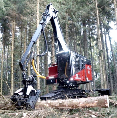 AFM heads on tracked base machines - AFM-Forest Ltd